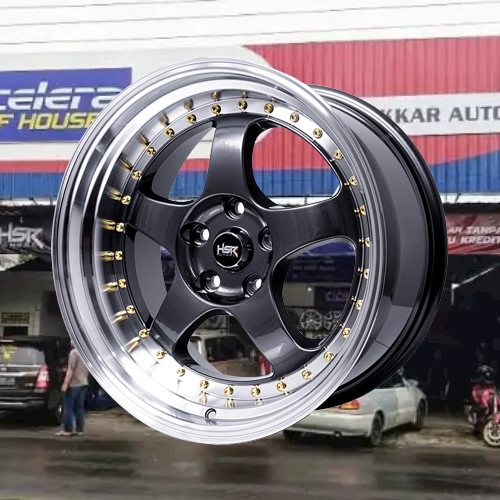Velg Racing R18 Lebar 9 PCD 5X114 ET25 Hsr S1 Warna Gunmatte Polish Velg Mobil Ring 18 Camry ...