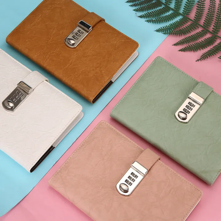 This password multifunctional female diary with lock retro creative ...