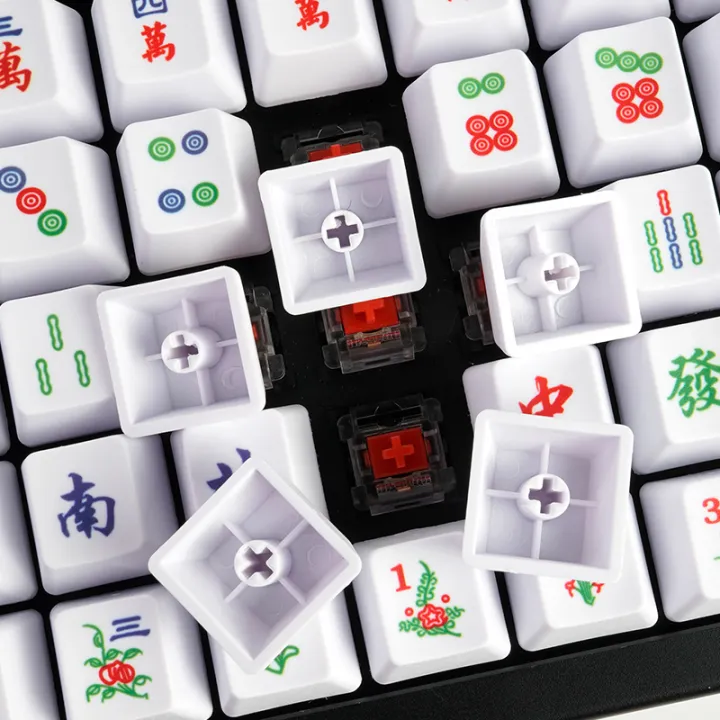 Mahjong OEM Profile PBT Keycaps For Mechanics Keyboard For Cherry MX ...