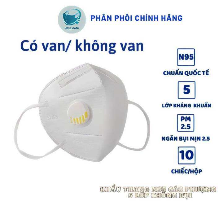 [ KHẨU TRANG N95 PHƯỢNG CÁT] Khẩu trang N95 có van, vải không dệt, Khẩu ...