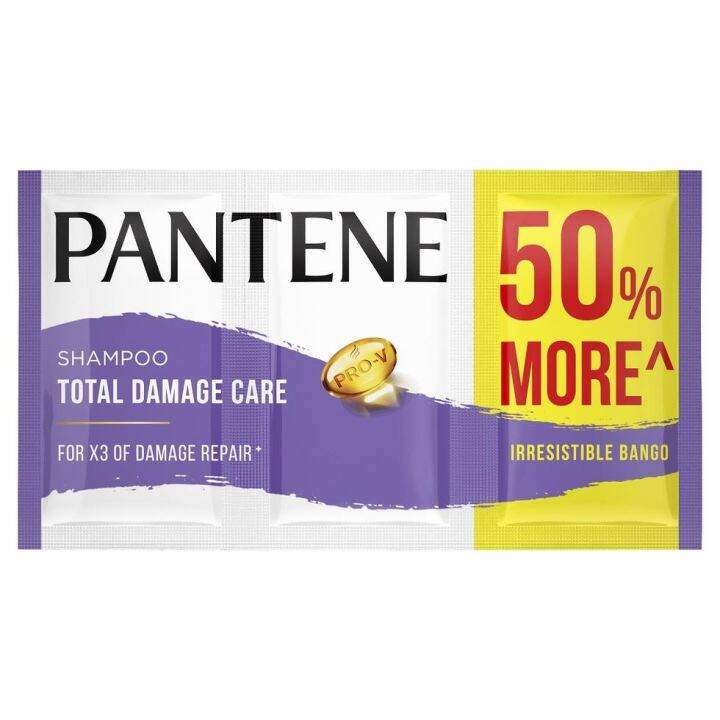 Pantene Shampoo Total Damage Care Triple Sachet 15Ml 12s | Lazada PH
