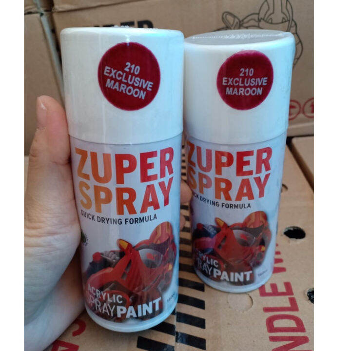 Zuper Spray Paint Pilok Pilox Warna P 210 Exclusive Maroon / Merah ...