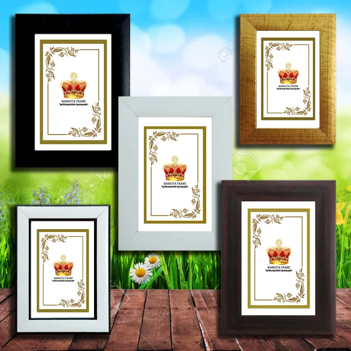 Bingkai Figura Frame Foto 3R (9X13 CM) Paket untuk 12 bingkai Hitam ...