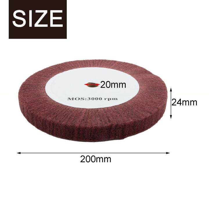 HOMETOOL Nylon Fiber Flap Polishing Wheel Disc for Wood Smoothing and ...