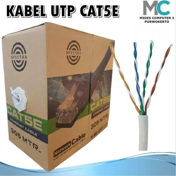 Kabel LAN UTP indoor Spectra Cat5E 1 ROLL 305Meter | Lazada Indonesia