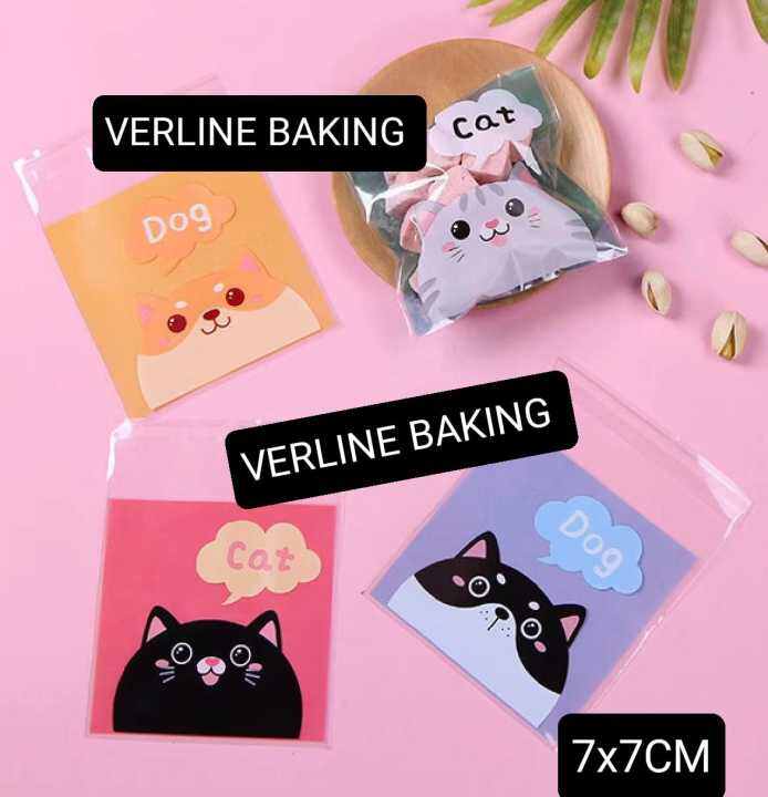 PLASTIK KEMASAN KUE PLASTIK PIE PLASTIK PIE SUSU KEMASAN COOKIES 7X7 CM ...
