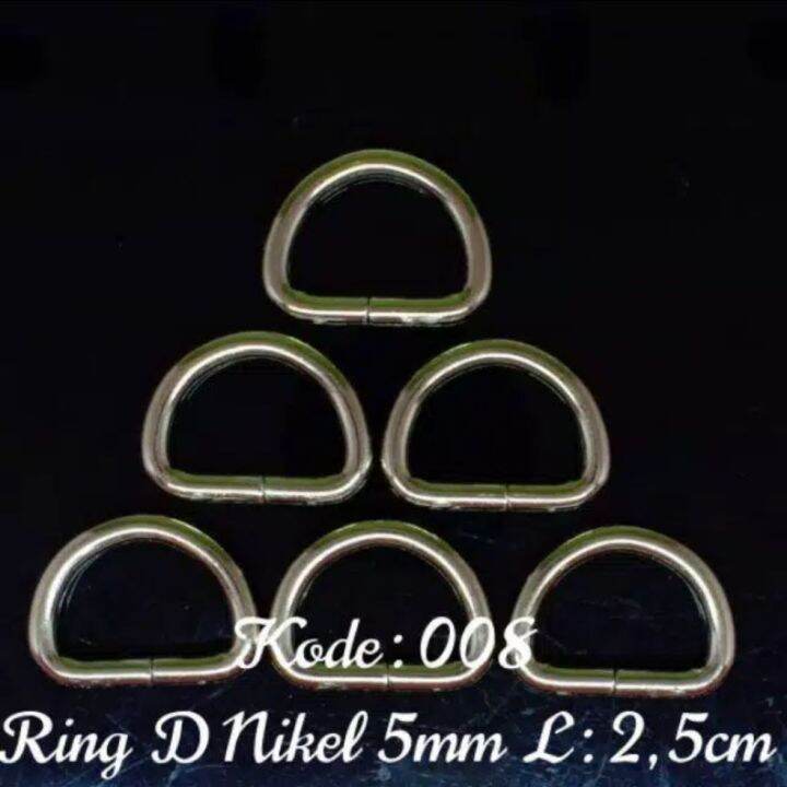 Ring D Besi Tebal Emas dan Nikel ukuran 2cm - 4cm kode 008 | Lazada ...