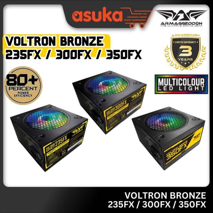 Armaggeddon Voltron Bronze 235FX 235W / 300FX 300w / 350FX 350W Power Supply (3 Years Warranty ...