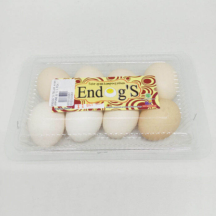 ENDOG'S TELUR AYAM KAMPUNG 8'S 1 PACK | Lazada Indonesia
