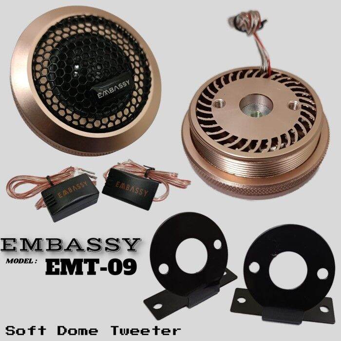 TWEETER MOBIL EMBASSY EMT 09 SOFT DOME TWEETER | Lazada Indonesia