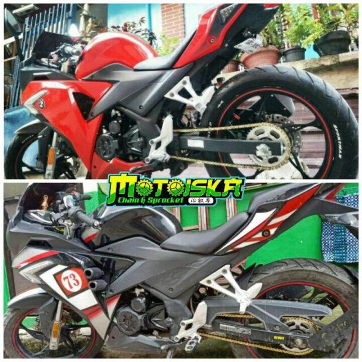 Rusi sigma 250 (428 pitch) Chain & sprocket set | Lazada PH