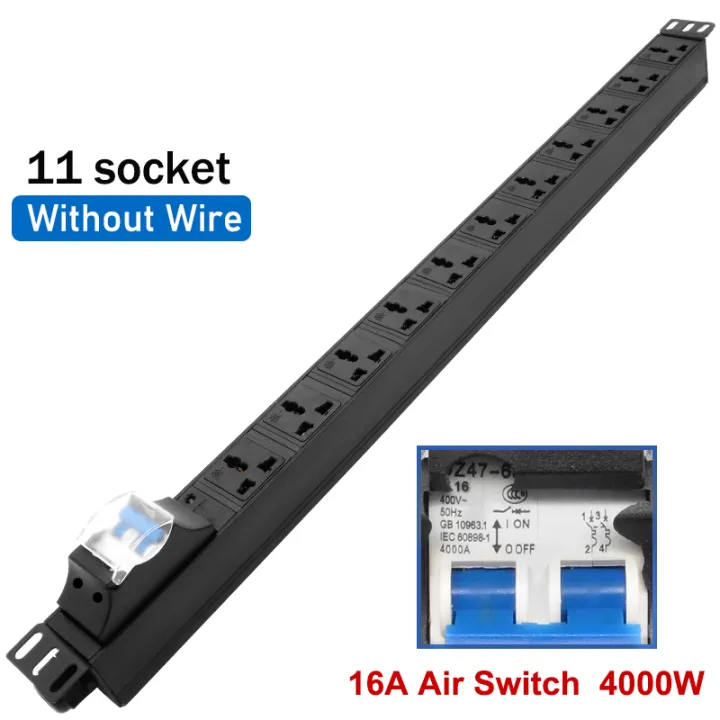 Network Rack mount Power Distribution Unit (PDU) Power Strip 11 Socket ...