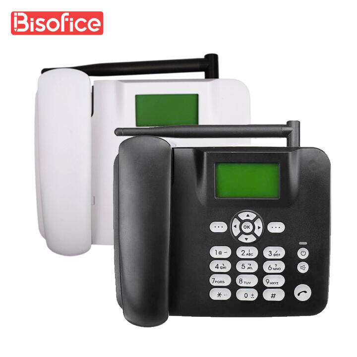 Fixed Wireless Phone 2G Desktop Telephone SIM Card Cordless Phone with ...