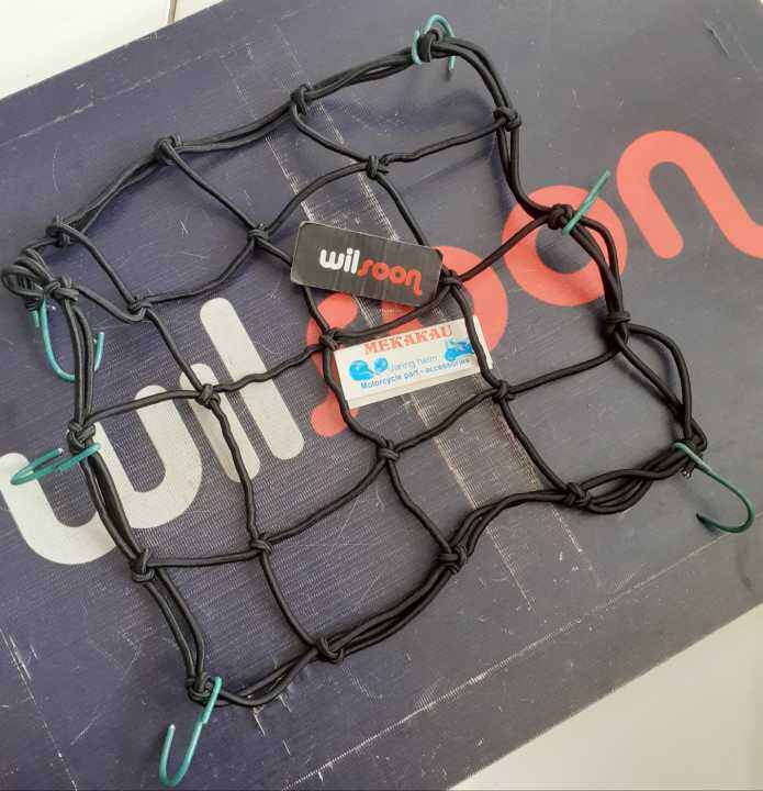 Jaring Helm Motor Bagasi / Pengikat Barang Universal 30x30cm | Lazada ...