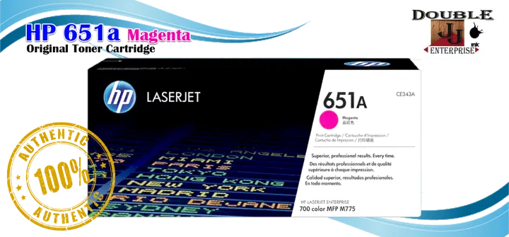 HP 651A Magenta Original LaserJet Toner Cartridge, CE343A | Lazada PH