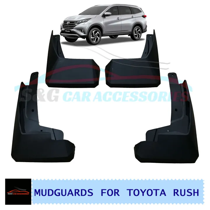 SG Mudguard for Toyota Rush 2018, 2019, 2020 Mudguards Mud Guards Mud ...