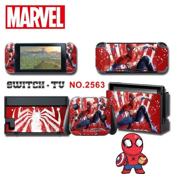 Disney Marvel Spider-Man Nintendo Switch Stickers Skin Fashion Game ...