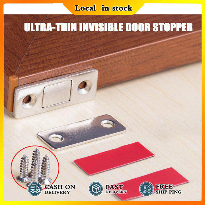 Punch-free Ultra-thin Invisible Door Stopper Sliding Door Wardrobe Door ...