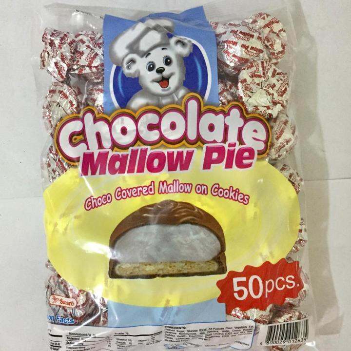Sulit Choco Mallow Pie - Choco Covered Mallows on Cookies ( 50 pcs per ...