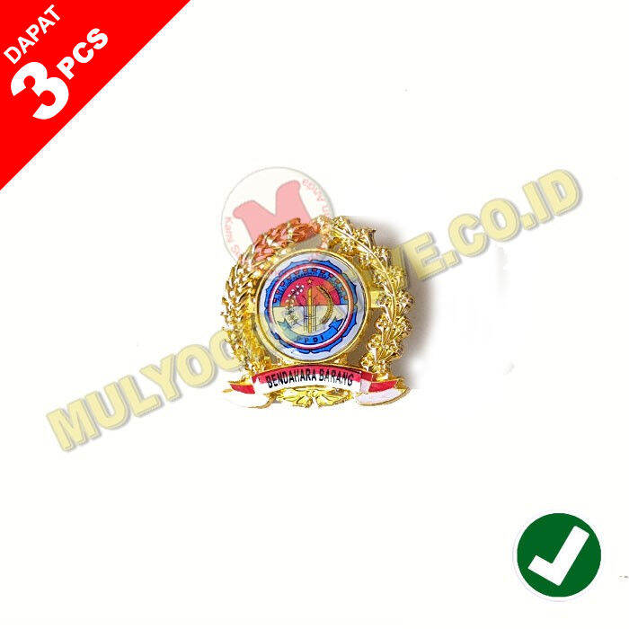 Pin Bendahara Barang Pin Padi Kapas Logo PPDI Pin Bros Bendahara/3Pcs ...