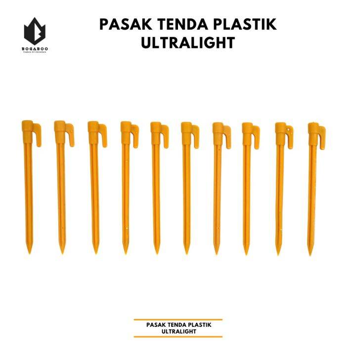 Pasak tenda plastik - pasak tenda ultralight - pasak ringan dan kuat ...