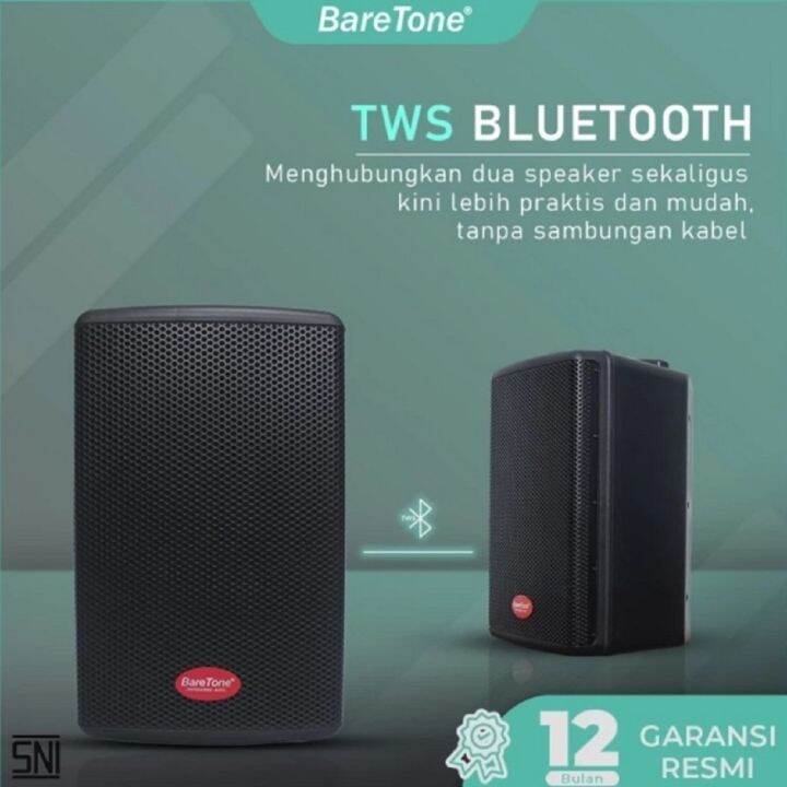 Baretone Max10He Speaker Aktif portable Max 10He 10 inch TWS Bluetooth ...