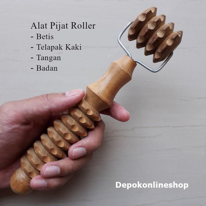 Alat Pijat Roller Betis Pijet Refleksi Terapi Telapak Tangan Pijit ...