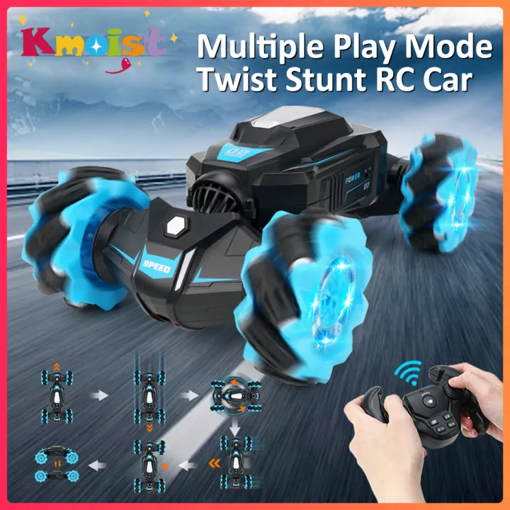 JJRC Q106 Remote Control Twist Stunt Car Gesture Induction Deformation ...