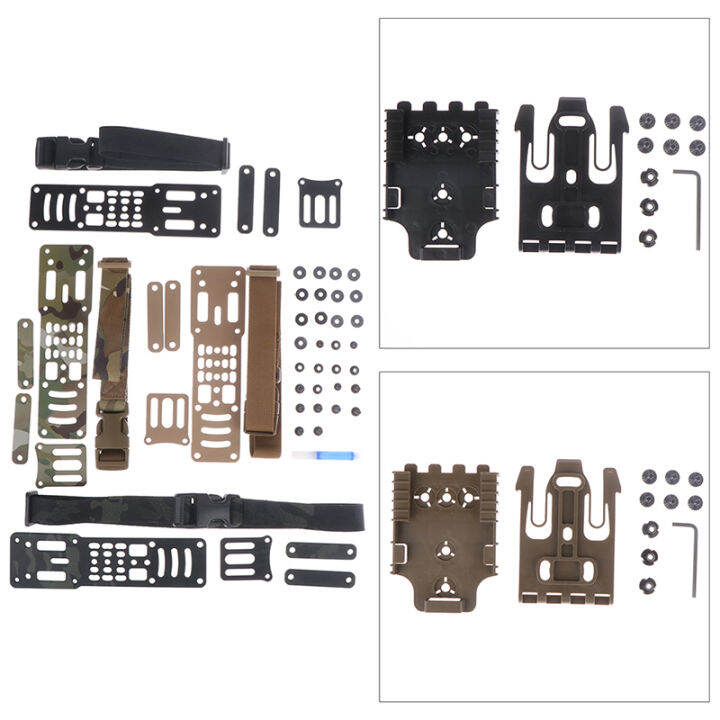 Modular Holster Adapter MHA Leg Strap Kit LSK 3 Hole MOLLE Adjustable ...