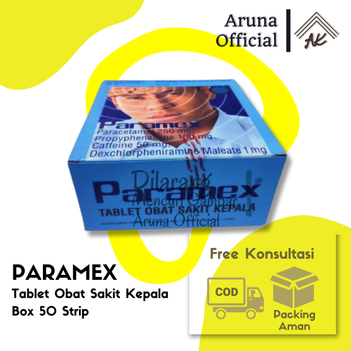 Paramex Obat Sakit Kepala - 1 Box 25 Strip | Lazada Indonesia