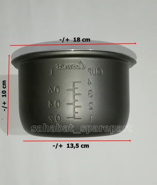 PANCI TEFLON INNER POT 0.6 LITER MAGICOM COSMOS TIPE CRJ-101N ORIGINAL ...
