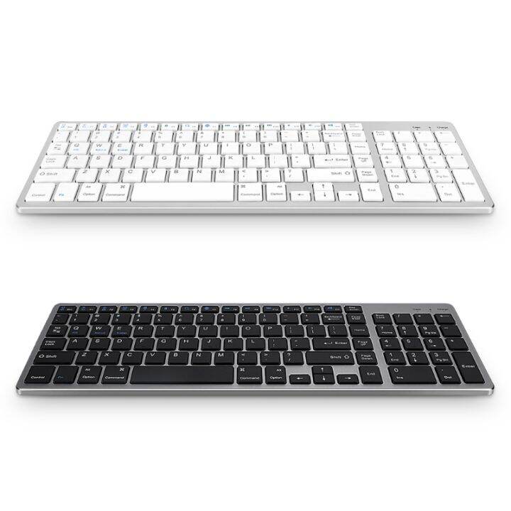 102 Keys Bluetooth Keyboard Multi Device Rechargeable Bluetooth ...
