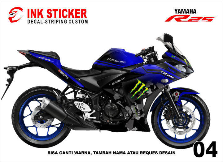 Sticker Decal R25 Desain 04 | Lazada Indonesia