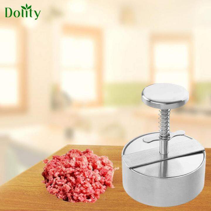 Dolity Hand Held Hamburger Meat Press with Handle Burger Press Tool for ...