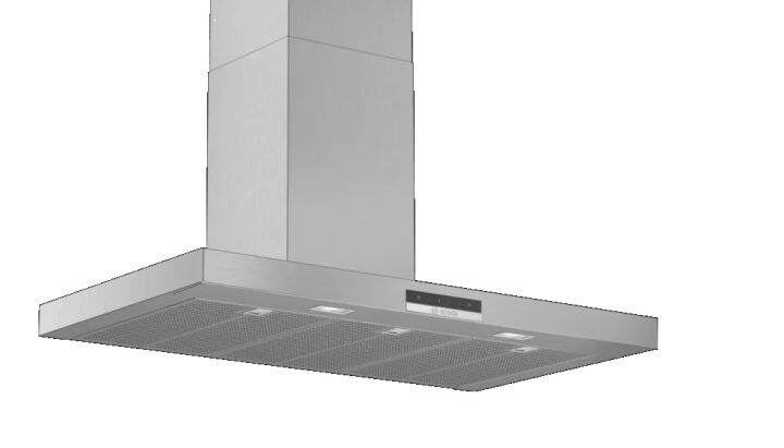 BOSCH Series 4 wall-mounted cooker hood 90 cm Stainless steel ...