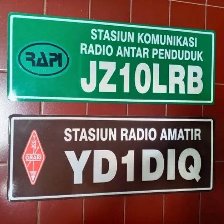 PAPAN CALLSIGN RAPI/ORARI - AKRILIK | Lazada Indonesia