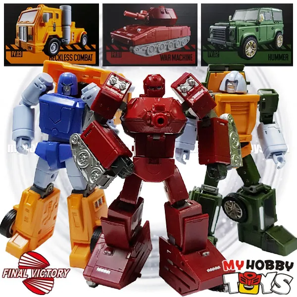 Final Victory Transformable Robot - Three Mighty Warriors ( Set of 3 G1 ...