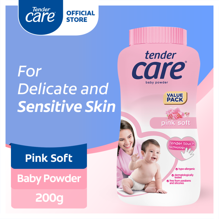 Tender Care Pink Soft Hypo-Allergenic Baby Powder 200g | Lazada PH