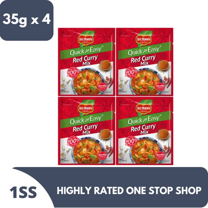 Del Monte Quick N Easy Red Curry Mix 35g x 4 | Lazada PH