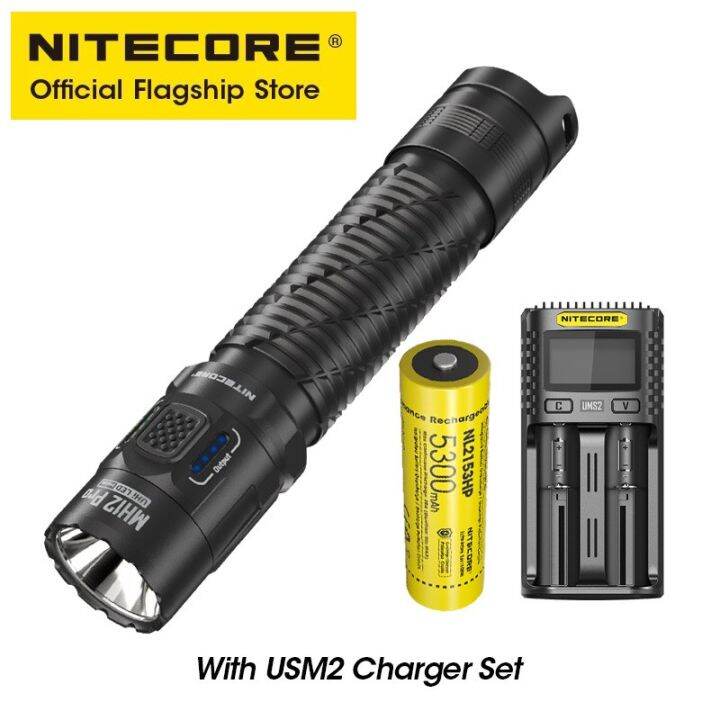 NITECORE MH12 Pro USB-C Rechargeable Compact Flashlight 505 Meters ...