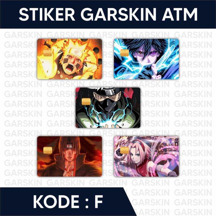 STIKER ATM NARUTO | GARSKIN / STIKER KARTU ATM / SKIN KARTU ATM / DEBIT ...