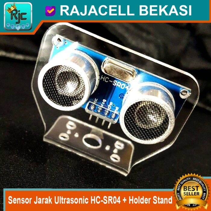 Sensor Jarak Ultrasonic HC-SR04 HCSR04 + Holder Stand Dudukan Robot ...