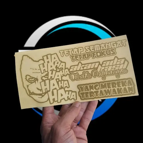 CUTTING STICKER KATA KATA PENYEMANGAT TETAP SEMANGAT TETAP FOKUS AKAN ...