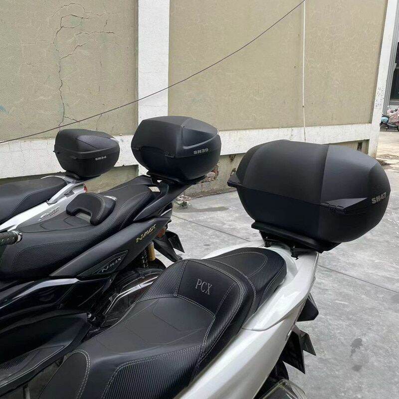 Universal Motorcycle 34L 39L 47L Rear Top Box Trunk Luggage Helmet ...