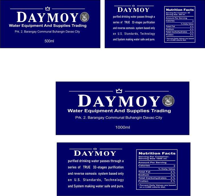 500ml and 1 liter label | Lazada PH