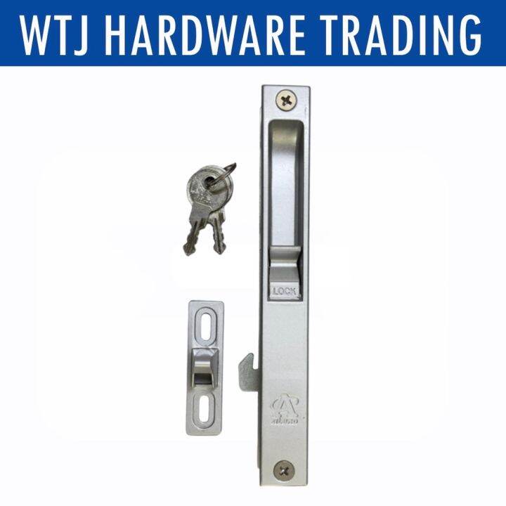 Sliding Door Lockset with Key / Kunci Pintu Sliding Silver | Lazada