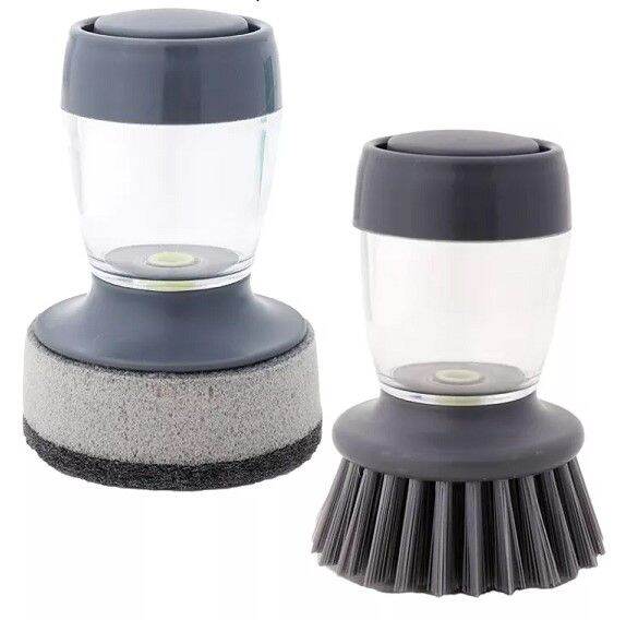Automatic Liquid Dispenser Kitchen Dishwashing Brush Sponge Cleaner ...