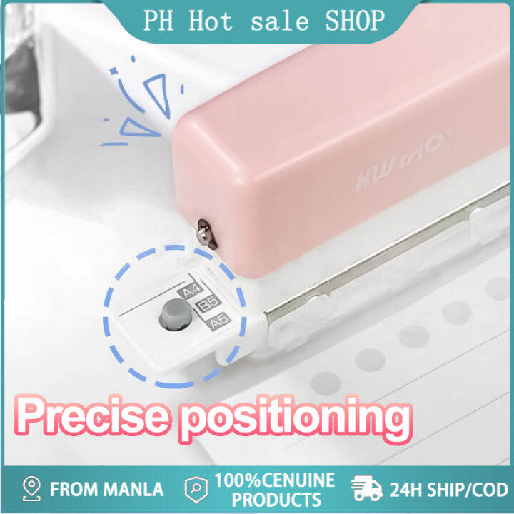 [hot Sale ]6 Hole Paper Punch Handheld Plastic Hole Puncher Capacity