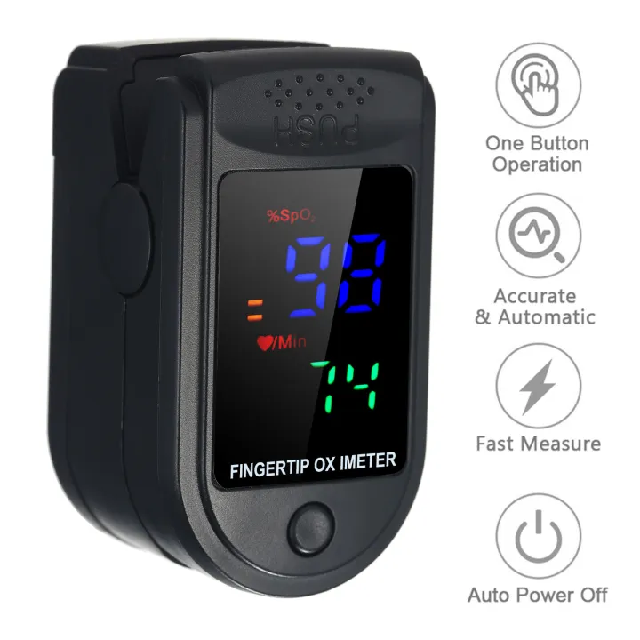 Fingertip Pulse Oximeter Mini SpO2 Monitor Blood Oxygen Saturation ...