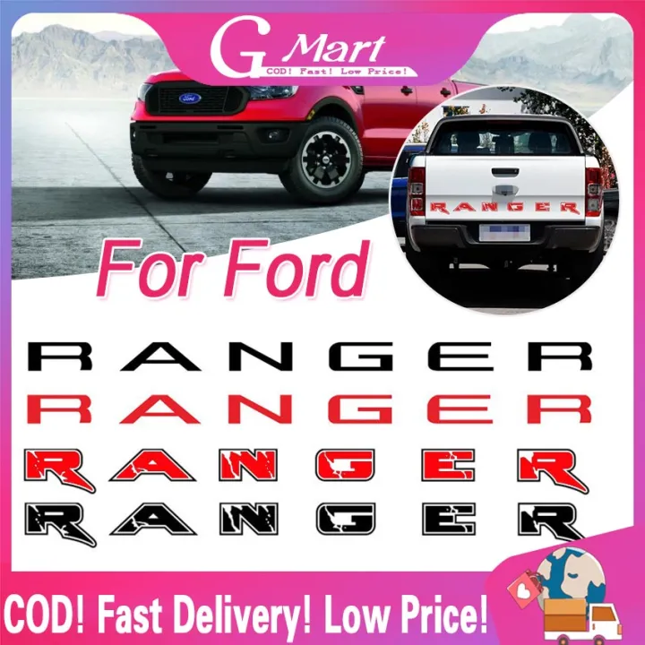 Tailgate Insert Letters for Ford Ranger 2019 2020 3D Raised & Decals ...